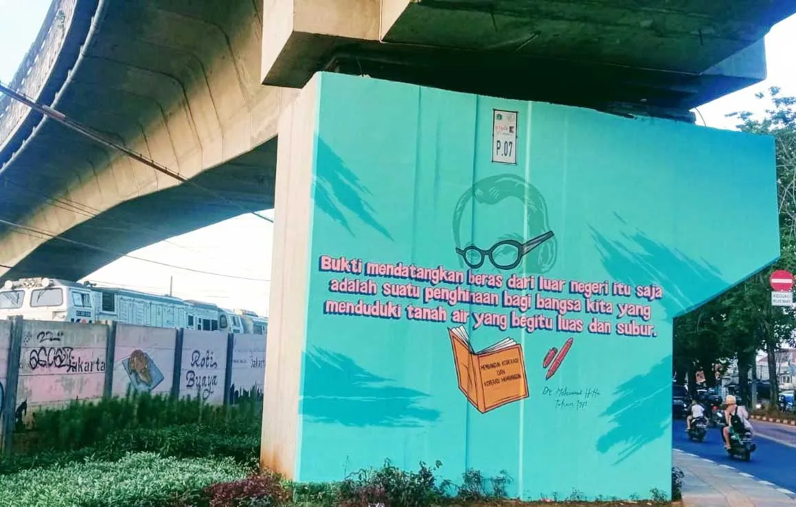 Mural Teks Ketahanan Pangan
