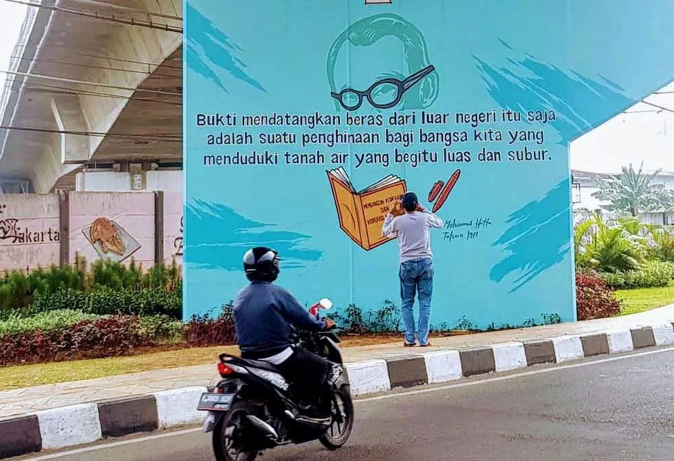 Mural Teks Ketahanan Pangan